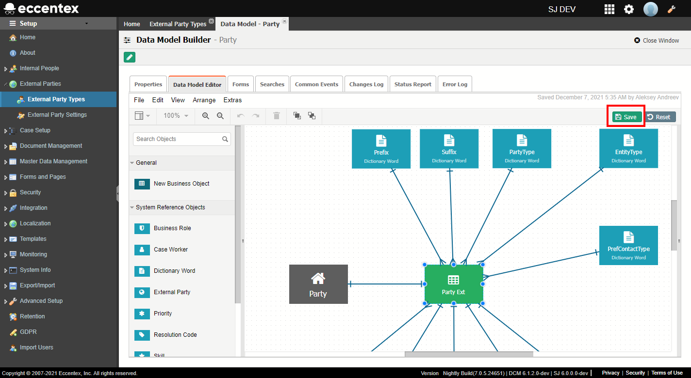 Extending the party data model
