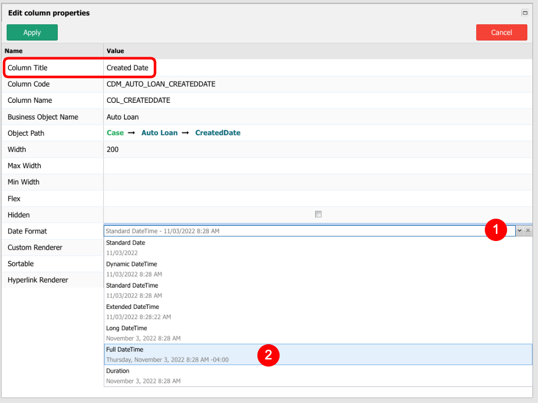 How To Set the Date Format in MDM Search Columns